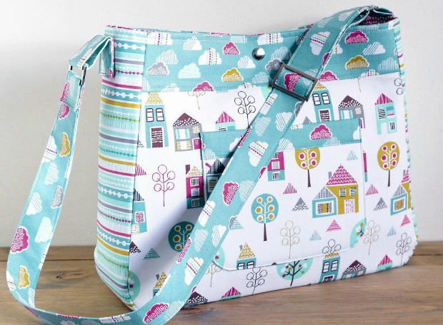 Petite Street Diaper Bag sewing pattern - Sew Modern Bags