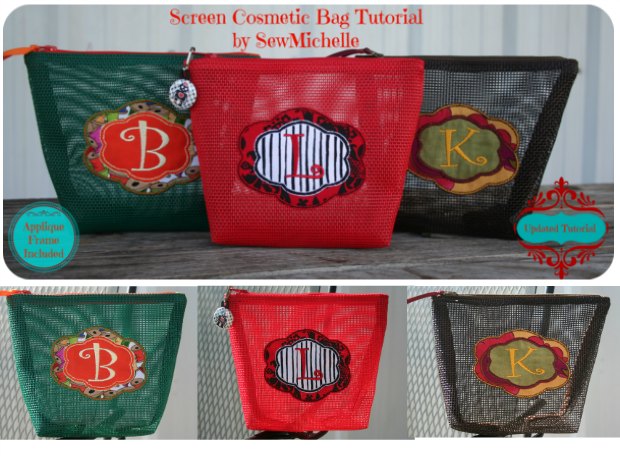 Mesh Cosmetics Bag FREE sewing pattern - Sew Modern Bags