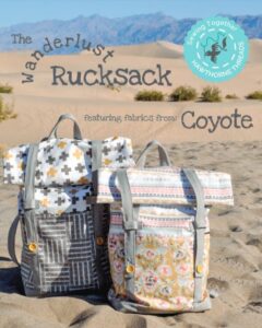 Wanderlust rucksack - free sewing pattern - Sew Modern Bags