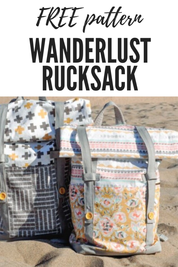 Wanderlust rucksack - free sewing pattern - Sew Modern Bags