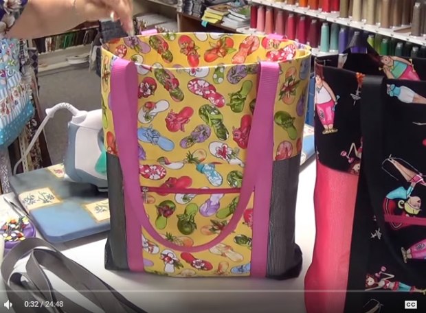 Sew a bag with mesh panels - video - Sew Modern Bags