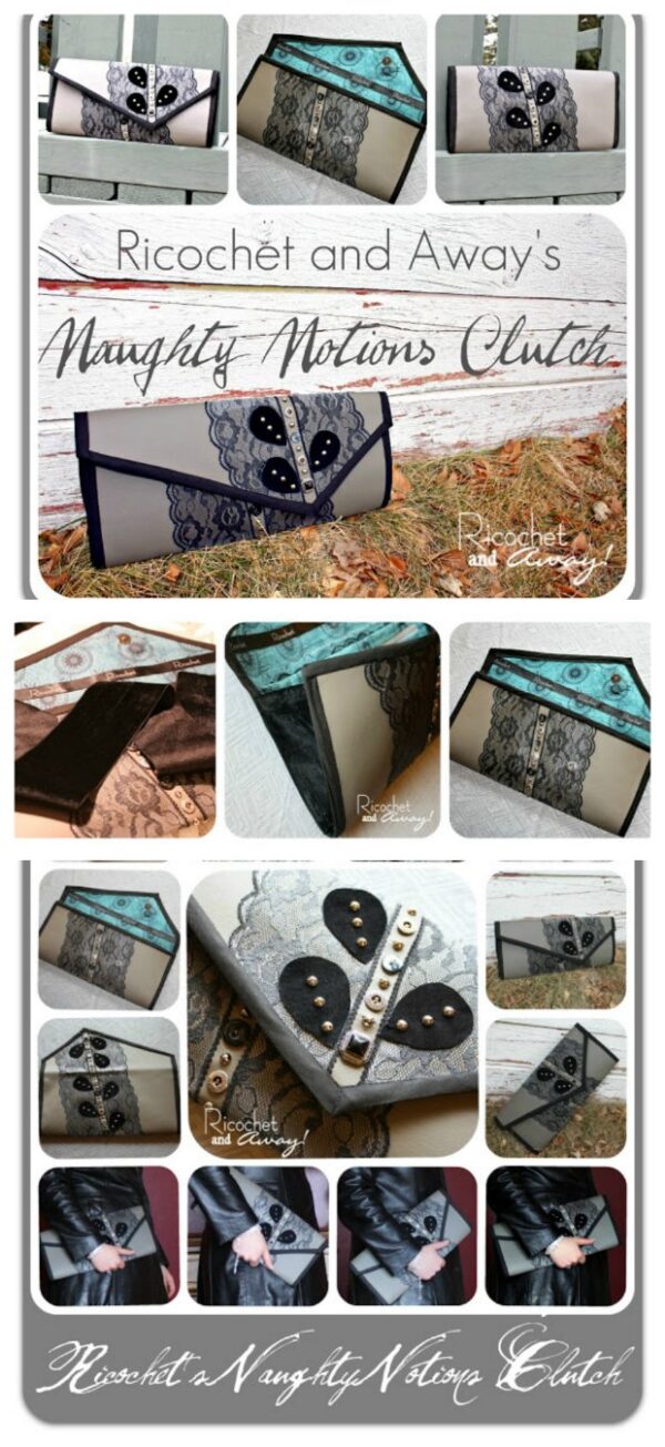 Naughty Notions Clutch FREE sewing pattern - Sew Modern Bags