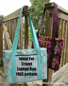 Ideal For Travel Laptop Bag FREE sewing pattern - Sew Modern Bags