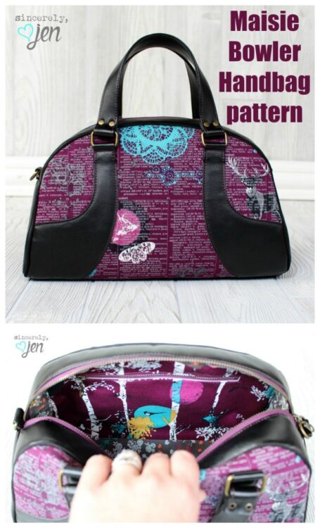 Maisie Bowler Handbag pattern - Sew Modern Bags