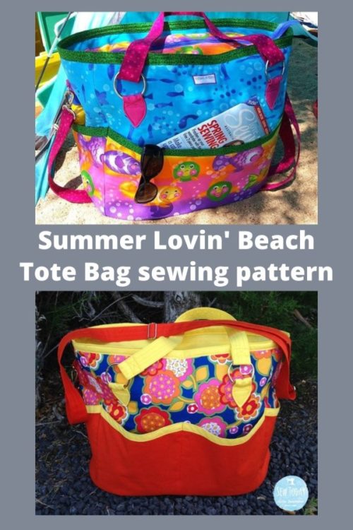 Summer Lovin' Beach Tote Bag sewing pattern - Sew Modern Bags