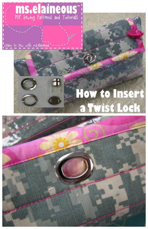 How to install a twist lock - Sew Modern Bags
