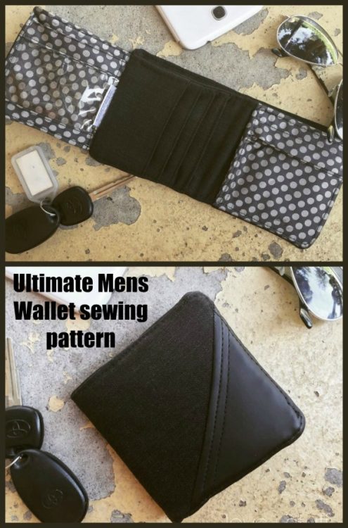 Ultimate Mens Wallet sewing pattern - Sew Modern Bags
