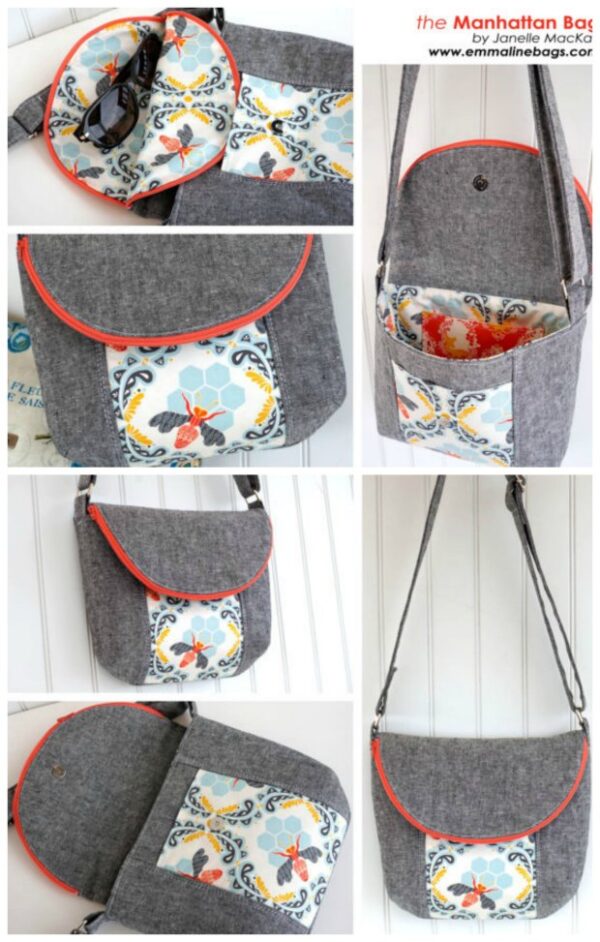 The Manhattan Bag sewing pattern - Sew Modern Bags