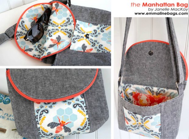 The Manhattan Bag sewing pattern - Sew Modern Bags