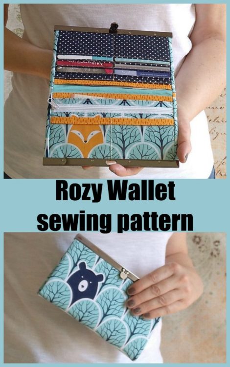 Rozy Wallet sewing pattern with video - Sew Modern Bags