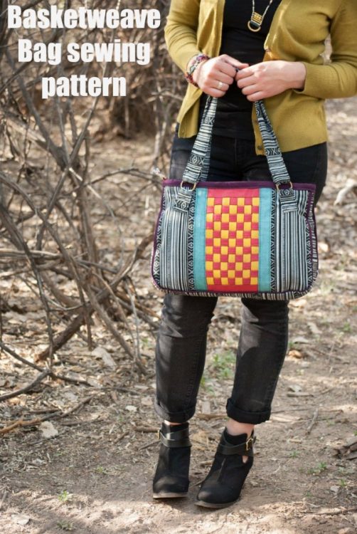 Basketweave Bag sewing pattern - Sew Modern Bags