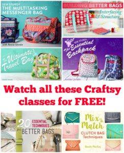 Watch Craftsy classes for FREE - Sew Modern Bags