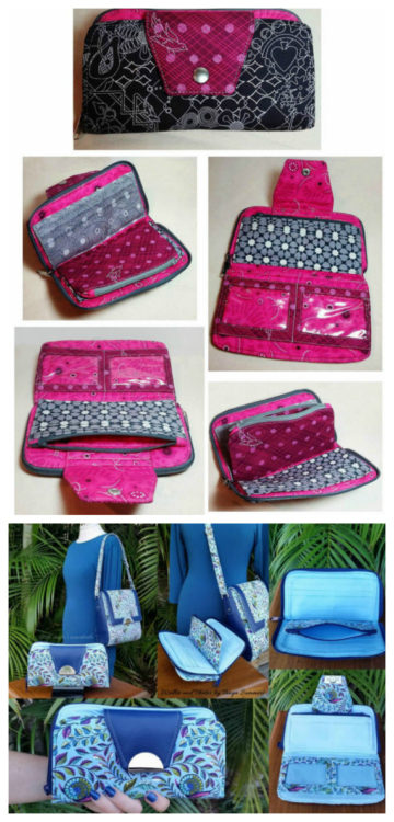 Beresford Zip Around Wallet sewing pattern - Sew Modern Bags