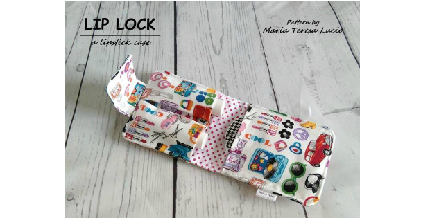 Lip Lock Lipstick case sewing pattern - Sew Modern Bags