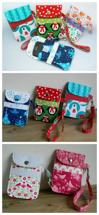 Mobile Phone Pouch sewing pattern - Sew Modern Bags