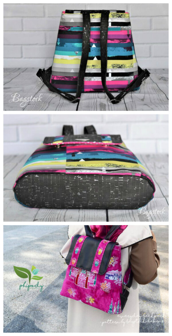 The Everyday Backpack sewing pattern - Sew Modern Bags