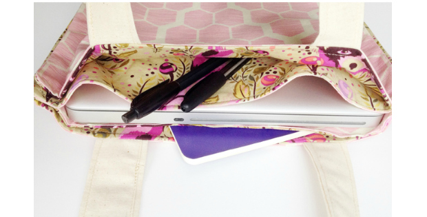 The Triplet Tote Bag FREE sewing pattern & tutorial - Sew Modern Bags