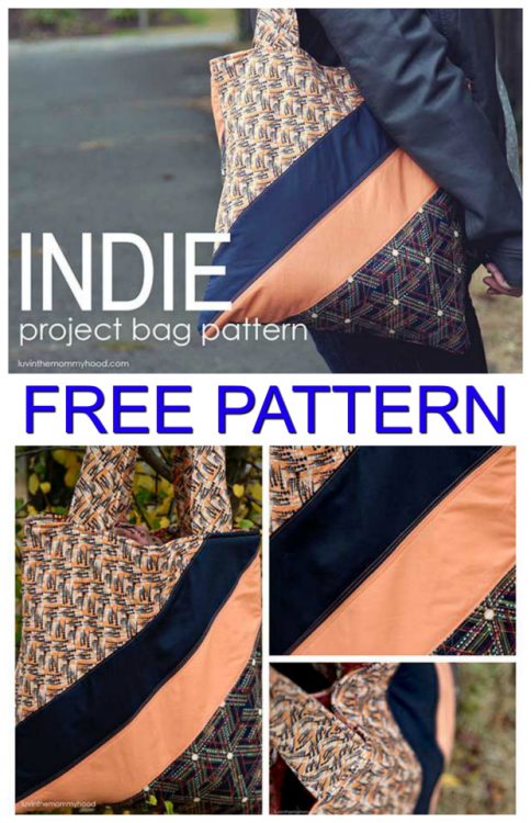 Indie Project Tote Bag FREE sewing pattern - Sew Modern Bags