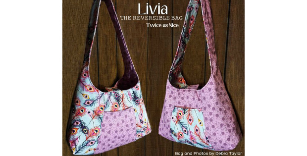 Livia Reversible Bag sewing pattern - Sew Modern Bags