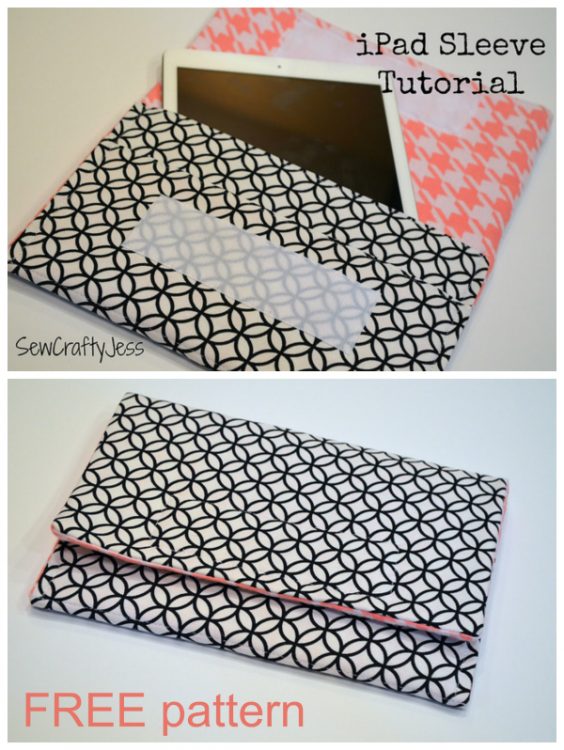 Tablet sleeve FREE sewing pattern - Sew Modern Bags