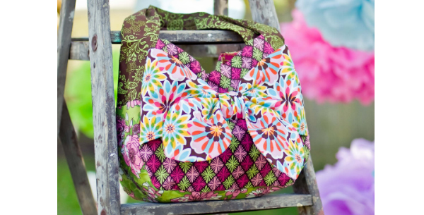 Luscious Bow Tote Bag FREE sewing pattern - Sew Modern Bags