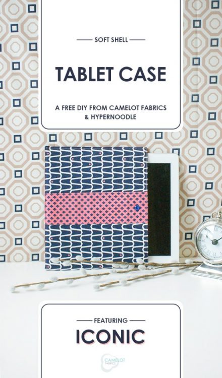 Soft Shell Tablet Case FREE sewing pattern - Sew Modern Bags