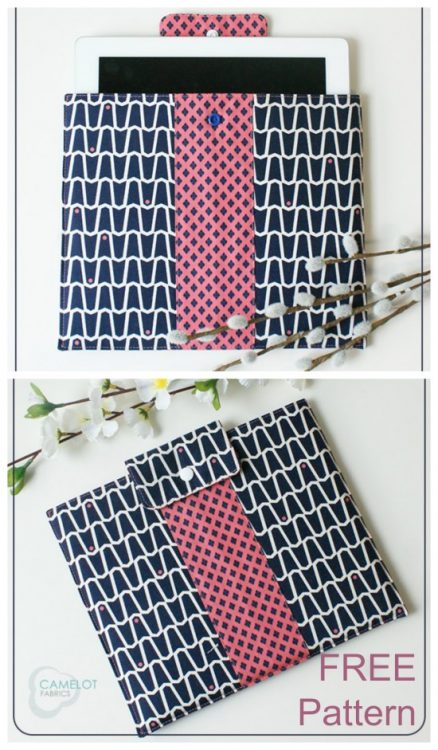 Soft Shell Tablet Case FREE sewing pattern - Sew Modern Bags