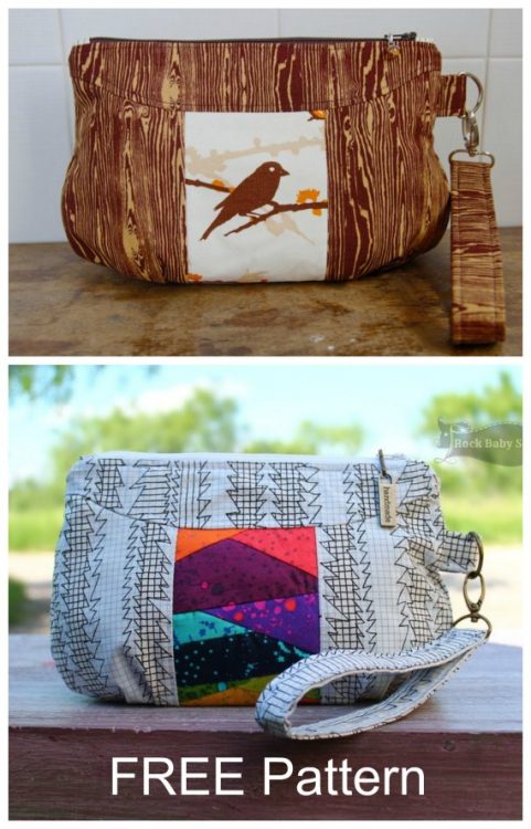 The Gerbera Wristlet FREE sewing pattern - Sew Modern Bags
