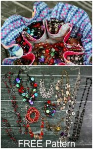 Drawstring Jewelry Pouch FREE sewing pattern - Sew Modern Bags