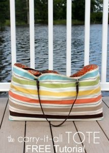 The Carry It All Reversible Tote Bag - FREE sewing tutorial - Sew ...