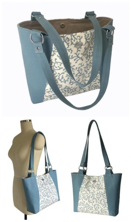 Uptown Tote Bag sewing pattern - Sew Modern Bags