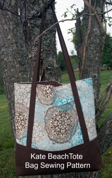 Kate Beach Tote Bag Pattern - Sew Modern Bags