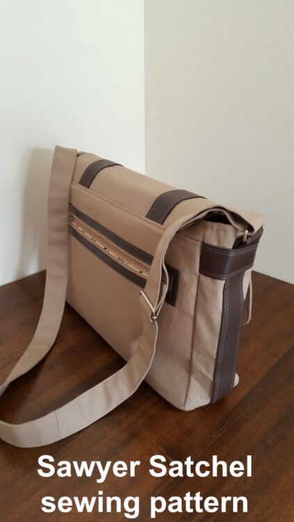 Sawyer Satchel sewing pattern - Sew Modern Bags
