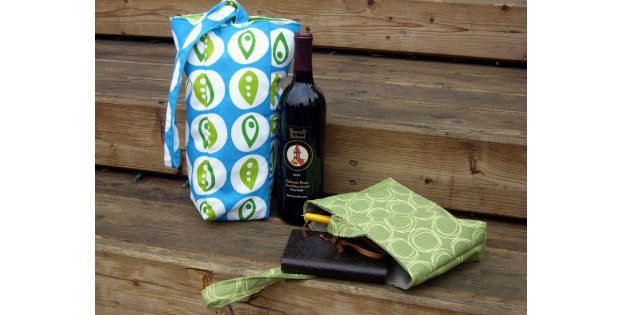 Wine Tote and Journal Bag pattern - Sew Modern Bags