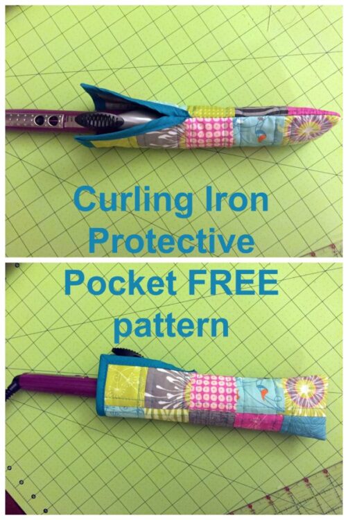 Curling Iron Protective Pocket FREE pattern - Sew Modern Bags