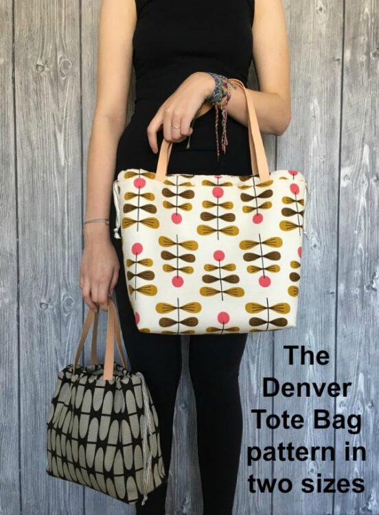 Denver Tote Bag sewing pattern - Sew Modern Bags