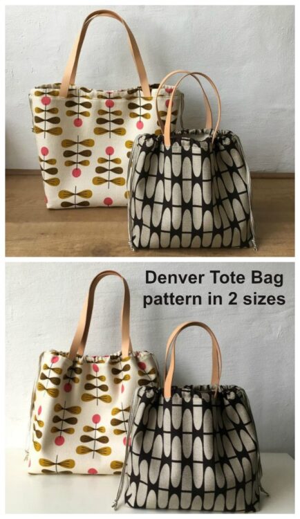 Denver Tote Bag sewing pattern - Sew Modern Bags