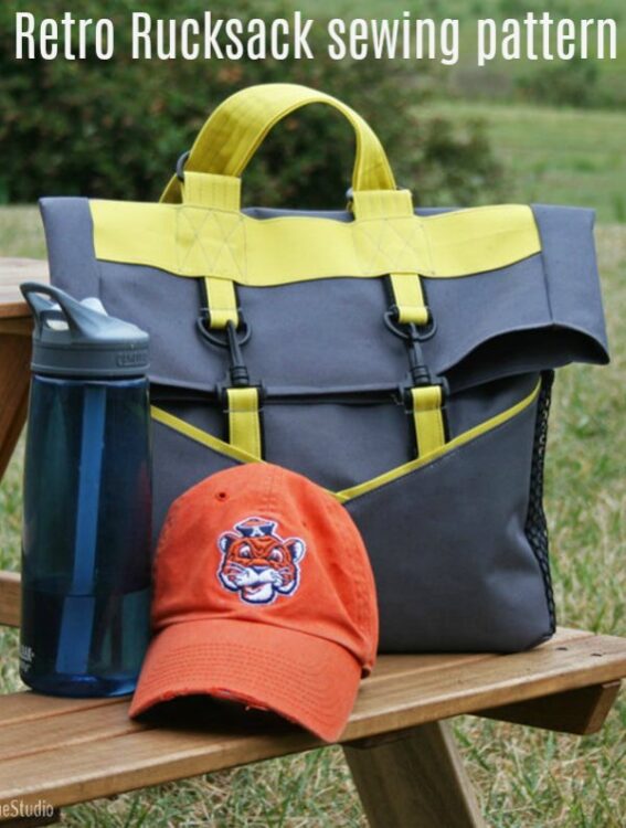 Retro Rucksack (Backpack) sewing pattern - Sew Modern Bags