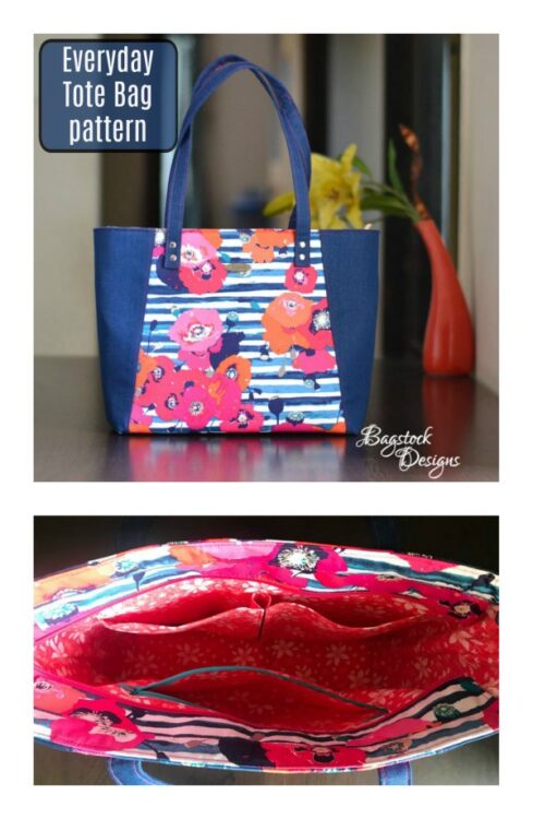 Everyday Tote Bag pattern - Sew Modern Bags
