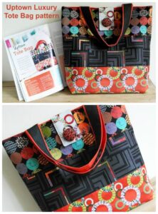 Uptown Luxury Tote Bag pattern - Sew Modern Bags