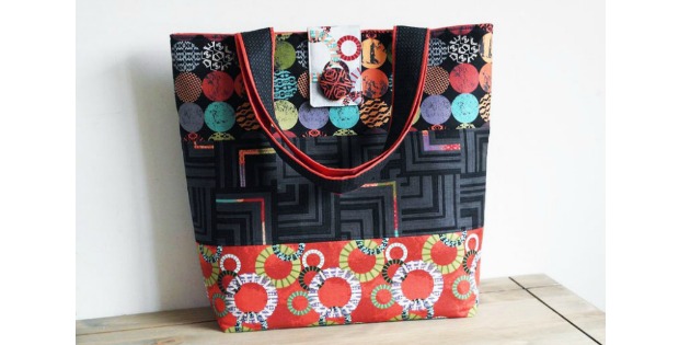 Uptown Luxury Tote Bag pattern - Sew Modern Bags
