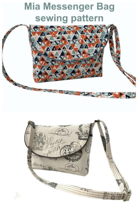 Mia Messenger Bag sewing pattern - Sew Modern Bags