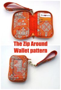 The Zip Around Wallet pattern - Sew Modern Bags