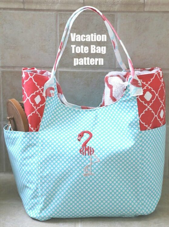 Vacation Tote Bag pattern - Sew Modern Bags
