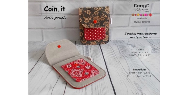 Coin.It Coin Pouch pattern - Sew Modern Bags