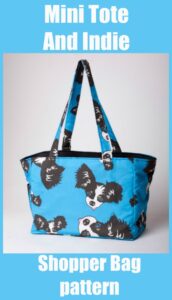 Mini Tote And Indie Shopper Bag pattern - Sew Modern Bags