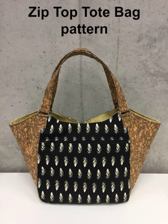 Celine Zip Top Tote Bag sewing pattern - Sew Modern Bags