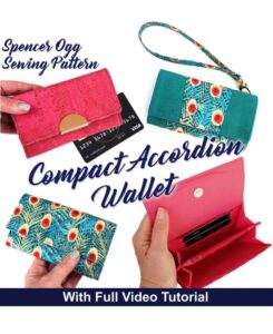Compact Accordion Wallet (with video) sewing pattern - Sew Modern Bags