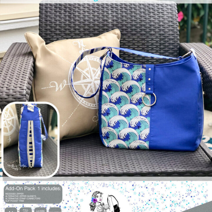 Salty Sailor Mini Ditty Bag FREE sewing pattern - Sew Modern Bags
