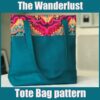 The Wanderlust Tote Bag sewing pattern and video - Sew Modern Bags